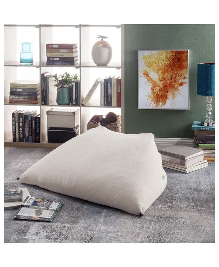 Loungie Magic Pouf Microplush Convertible Beanbag Ottoman - Macy's