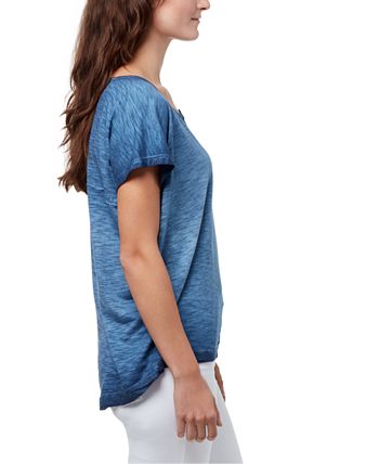 WILLIAM RAST Split-Neck Raglan-Sleeve T-Shirt - Macy's