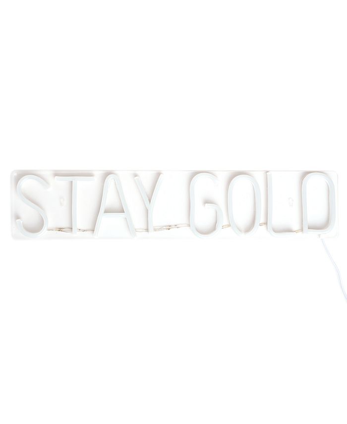 COCUS POCUS Stay Gold LED Neon Sign - Macy's