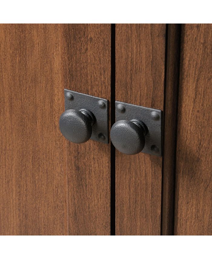 Sauder Carson Forge Bookcase with Doors - Macy's