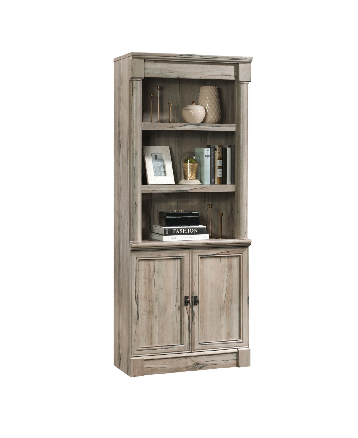 Click here for Sauder Palladia Library with Doors - Split oak prices