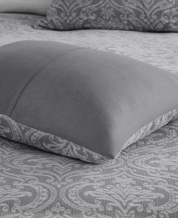 Madison Park Chantelle Full/Queen 5 Piece Damask Matelasse Cotton ...