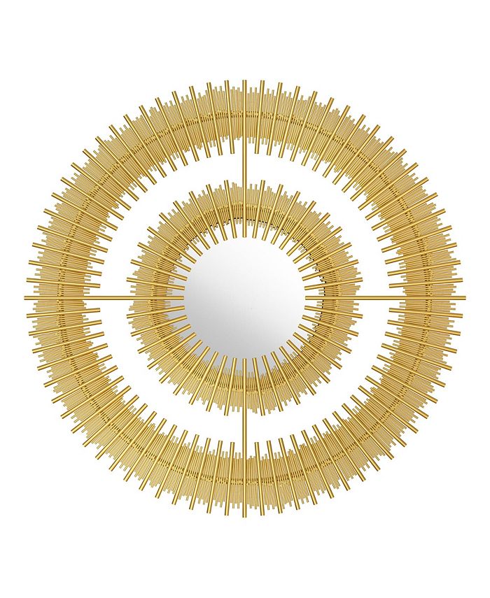 Zuo Zeus Round Mirror Gold - Macy's