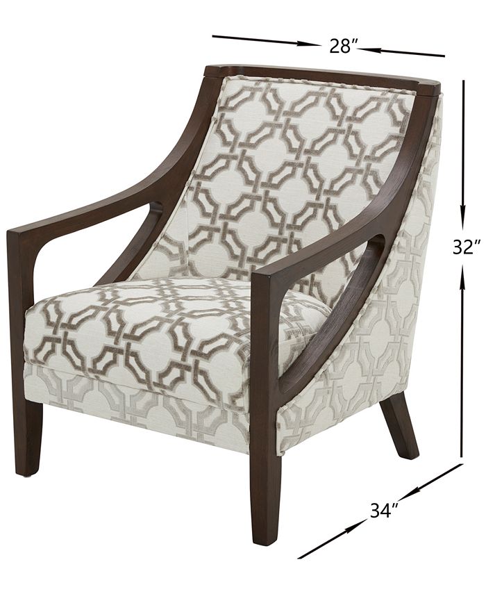 Furniture Yazlan 28" Fabric Accent Chair - Macy's