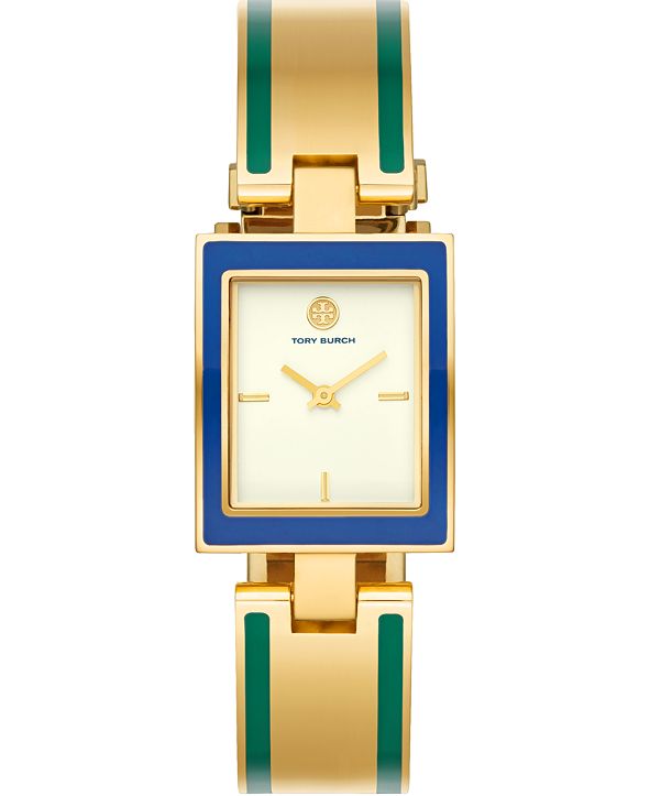 Tory Burch Women's Buddy Multicolor Gold-Tone Stainless Steel Bracelet ...