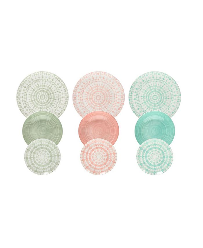 Tognana Gypsy Soft Table Plate, Set of 18 - Macy's