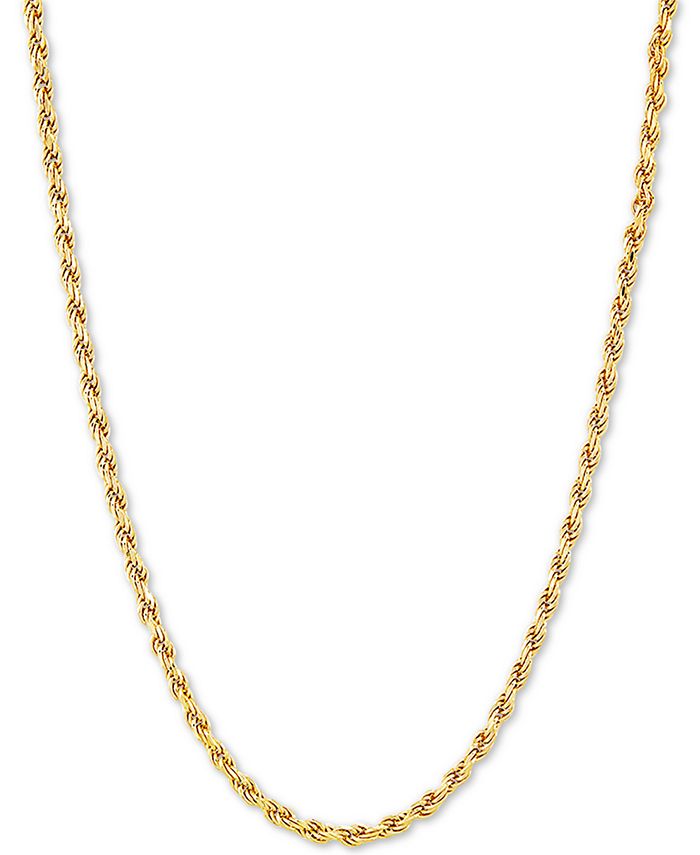 Giani Bernini Rope Link 22" Chain Necklace in 18k Gold-Plated Sterling ...