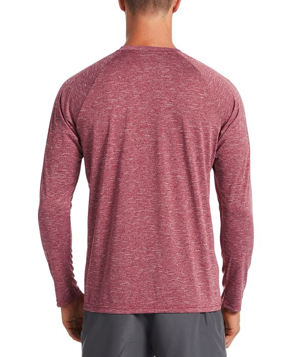 Nike Men's Heather Hydroguard Long Sleeve Swim T-Shirt & Reviews ...