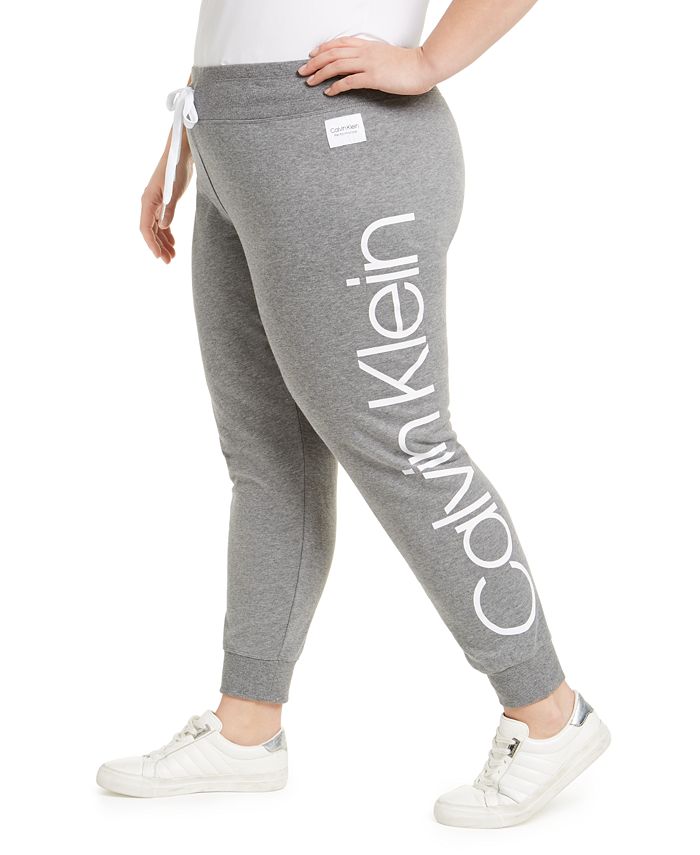 Calvin Klein Plus Size Jumbo Logo Jogger Pants Macys