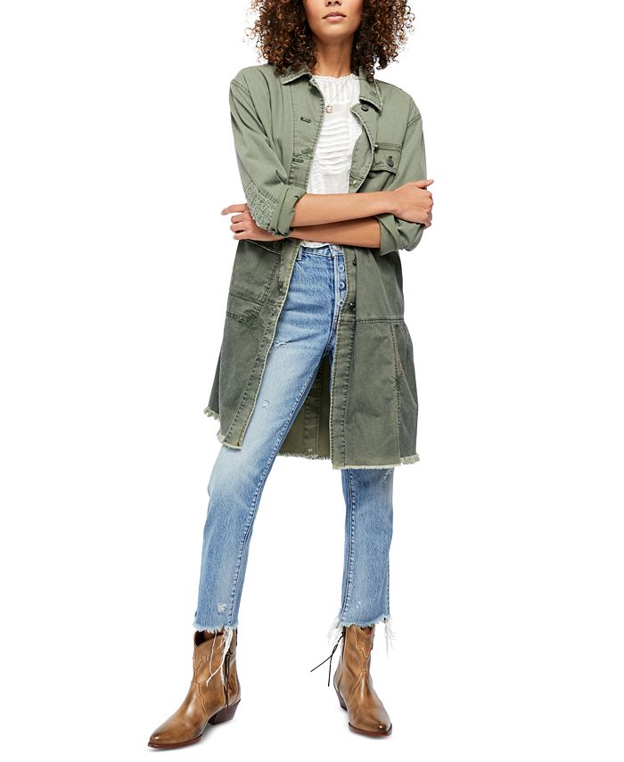 Free People Forever Free Cotton Tiered Jacket - Macy's