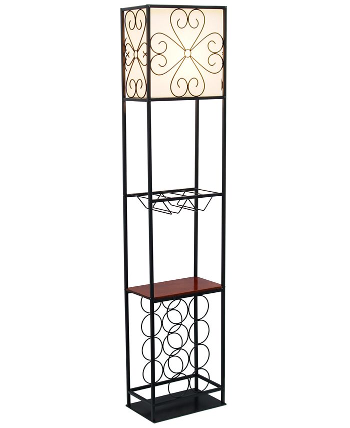 All The Rages Elegant Designs Etagere Organizer Wood Accented Storage ...