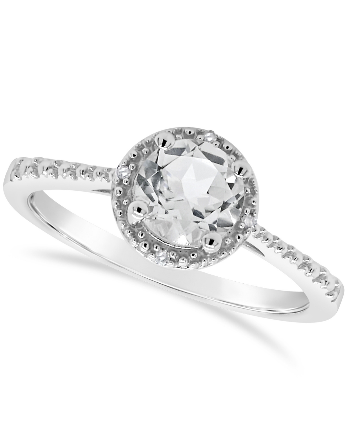Click here for Amethyst (3/4 ct. t.w.) and Diamond Accent Ring in... prices