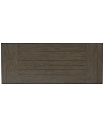 Furniture Parker Mocha Trestle Rectangular Dining Table, Created for Macy's - Macy's