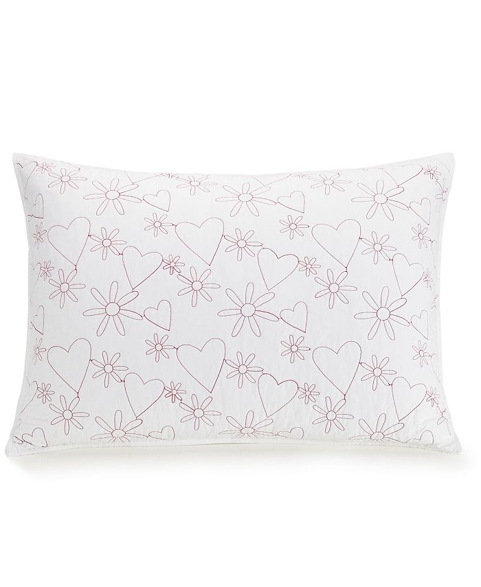 Jessica Simpson Flower Heart Full/Queen 3-Piece Quilt Set - Macy's