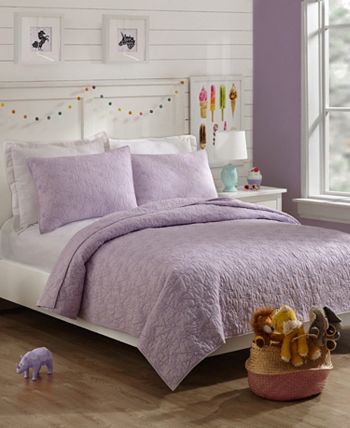 Jessica Simpson Flower Heart Full/Queen 3-Piece Quilt Set - Macy's