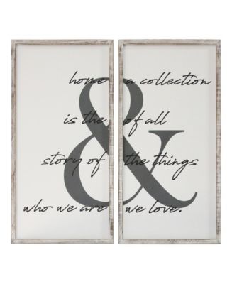 Stratton Home Decor Home is the Story Wall Art, 18" x 36", 2 Piece set ...