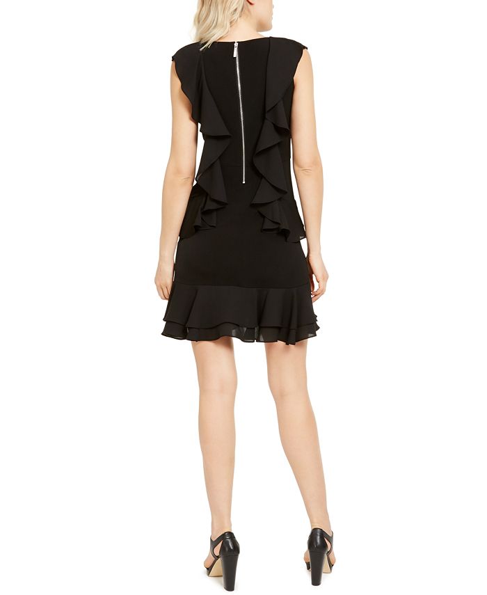 Michael Kors Cascading Ruffles Dress - Macy's