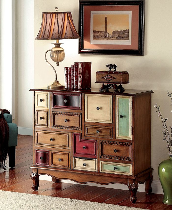 Furniture of America Faroe Multi-Drawer Accent Chest - Macy's