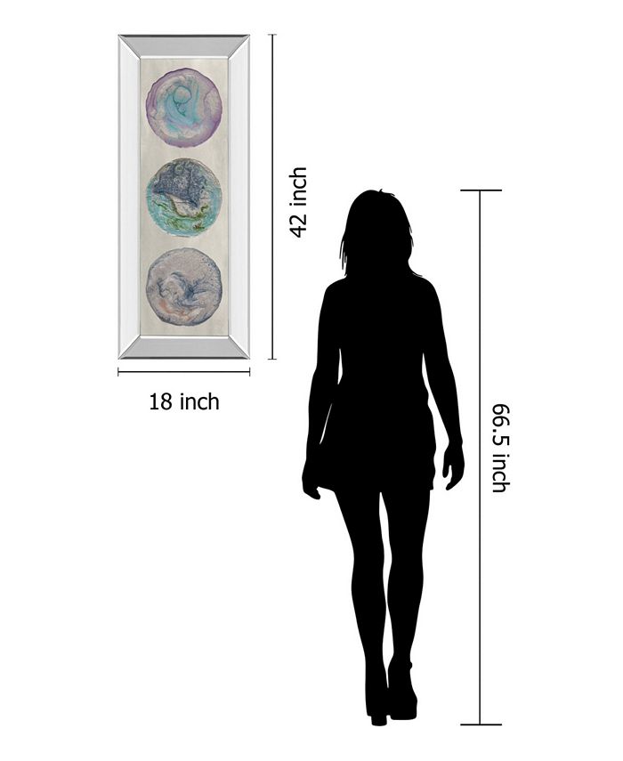 Classy Art Planet Trio by Alicia Ludwig Mirror Framed Print Wall Art ...