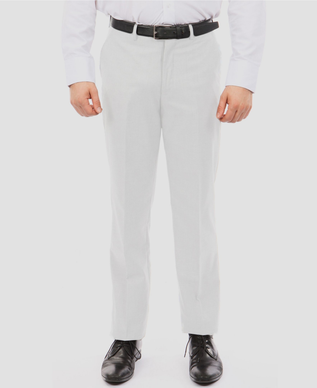 Click here for Tazio Mens Slim-Fit Flat Front Stretch Dress Pants... prices