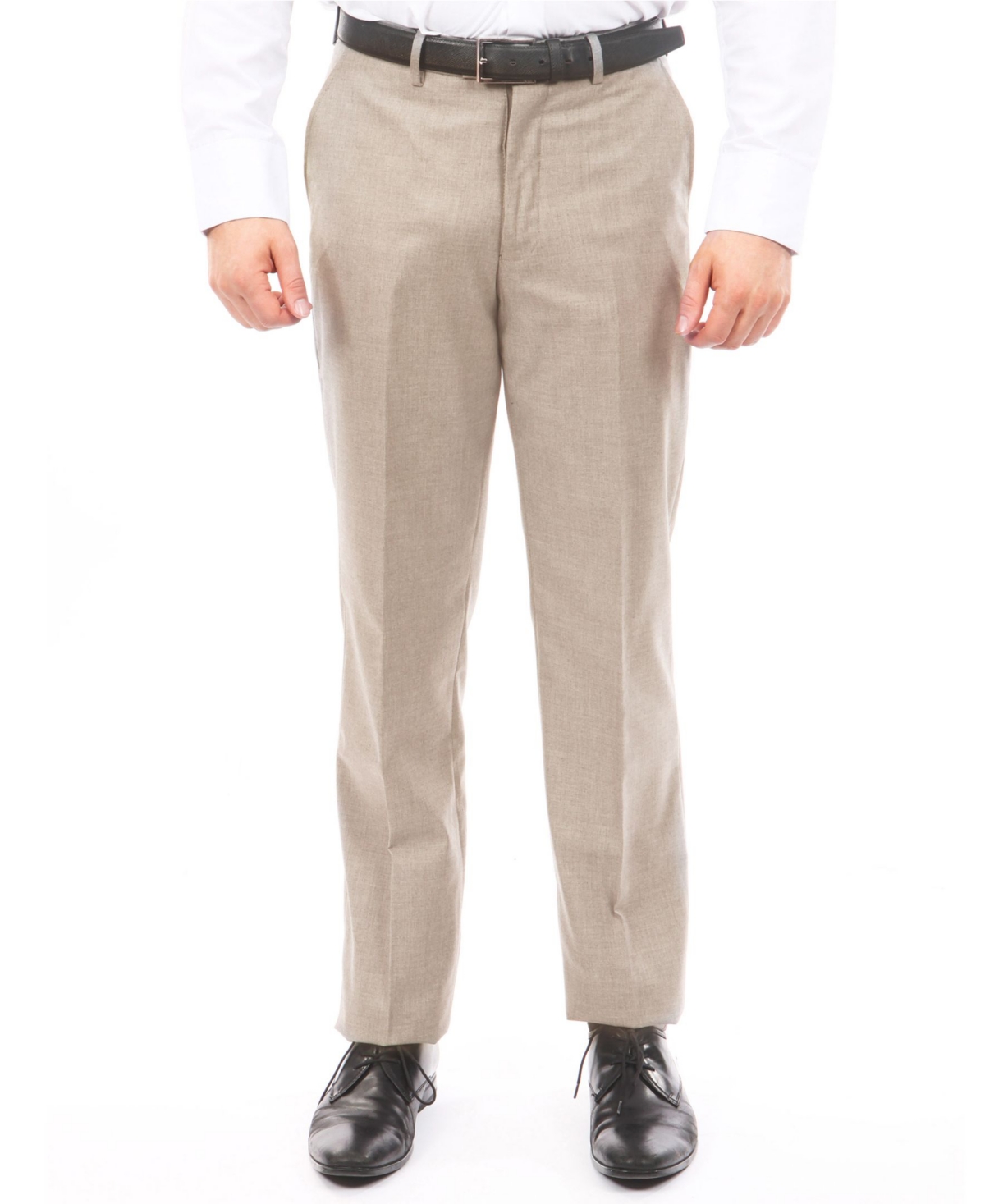 Click here for Tazio Mens Slim-Fit Flat Front Stretch Dress Pants... prices
