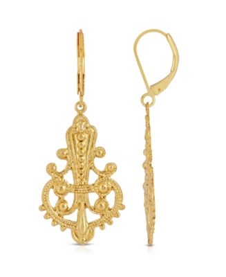 2028 Filigree Euro Wire Drop Earring - Macy's