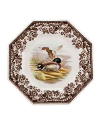 Spode Woodland Mallard Octagonal Plate - Macy's