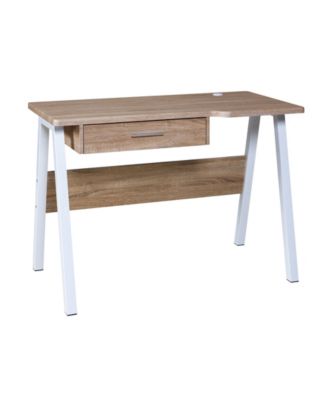 OneSpace Basics Desk with Drawer and Dual USB Charging Station - Macy's