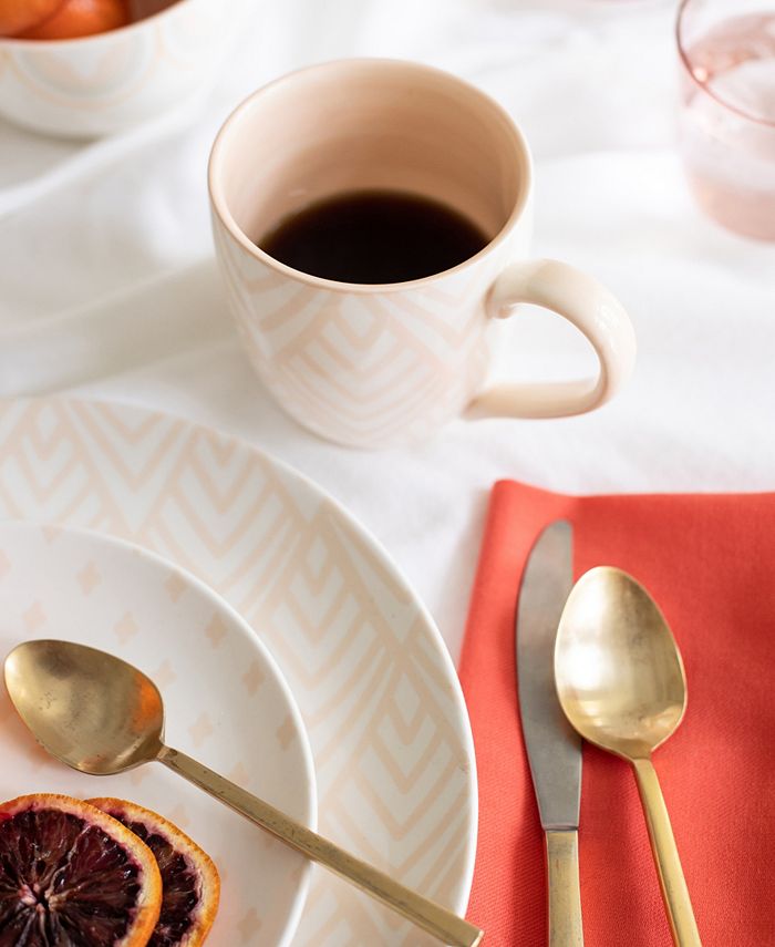 Coton Colors Layered Diamond 4 Piece Place Setting - Macy's