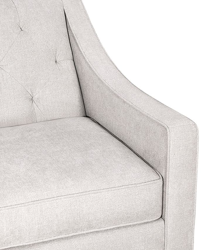 Furniture CLOSEOUT! Chloe II 76" Fabric Tufted Slope Arm Sofa - Macy's