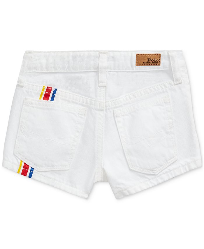 Polo Ralph Lauren Toddler Girls Polo Cotton Denim Shorts - Macy's