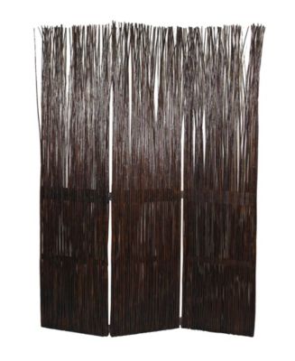 Screen Gems Handmade 3 Panel Willow Branch Screen - Macy's