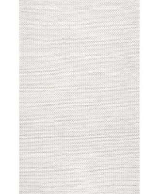 nuLoom Textures Handwoven Caryatid Solid 4' x 6' Area Rug - Macy's
