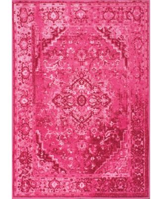 nuLoom Giza Vintage-Inspired Persian Reiko Pink 3' x 5' Area Rug - Macy's