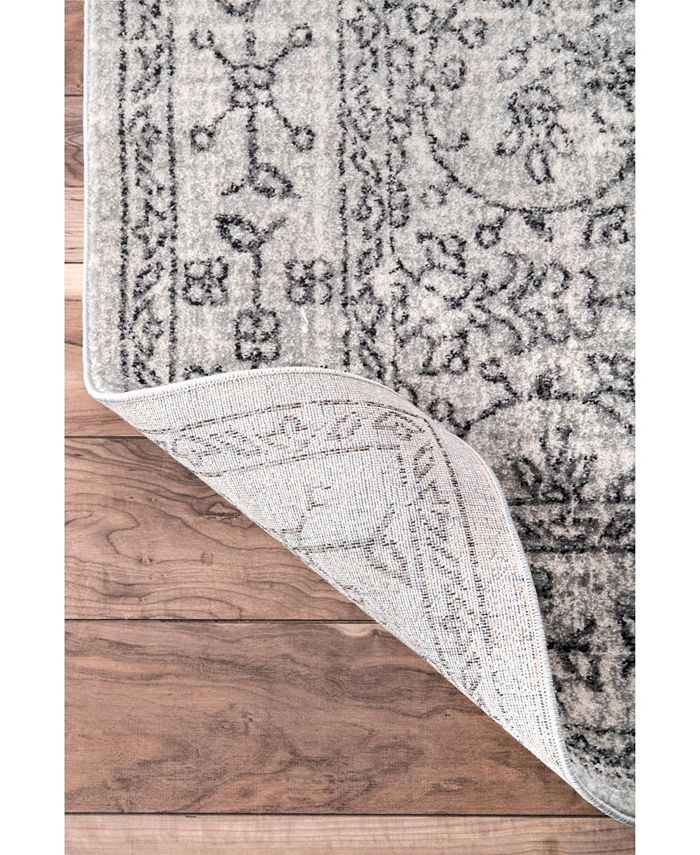 nuLoom Bodrum Vintage-Inspired Waddell Gray 8' x 10' Area Rug - Macy's