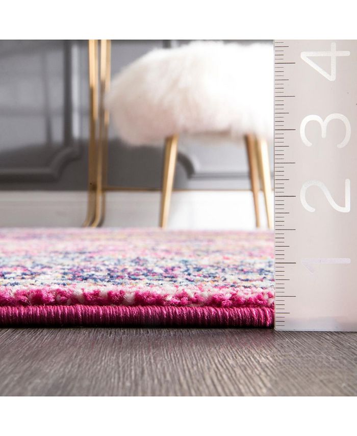 nuLoom Bodrum Vintage-Inspired Persian Verona Pink 2' x 3' Area Rug ...