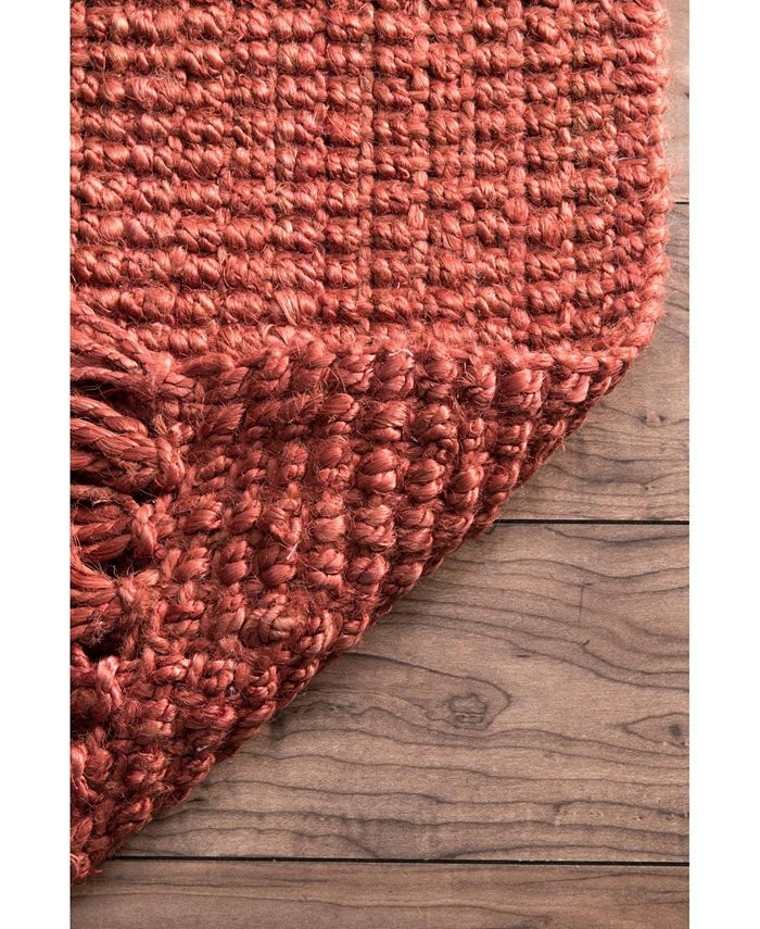 nuLoom Natura Natura Collection Chunky Loop 3' x 5' Area Rug - Macy's