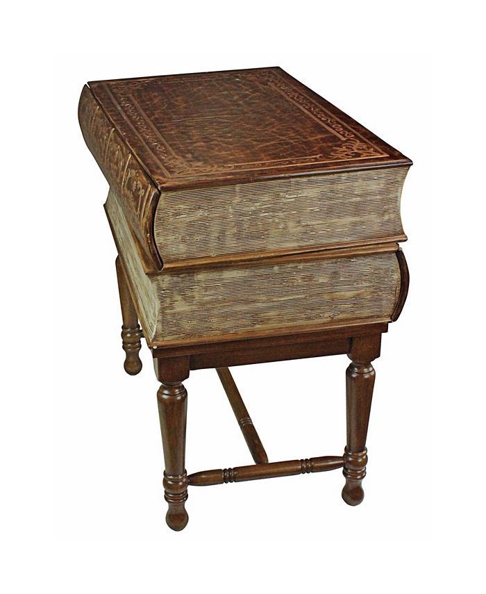 Design Toscano Stacked Books of Shakespeare Wooden Book Side Table - Macy's