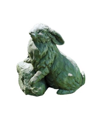 Campania International Rabbit on A Rock Garden Statue - Macy's