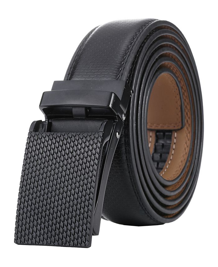 Mio Marino Men's Linxx Designer Ratchet Leather Belt - Macy's