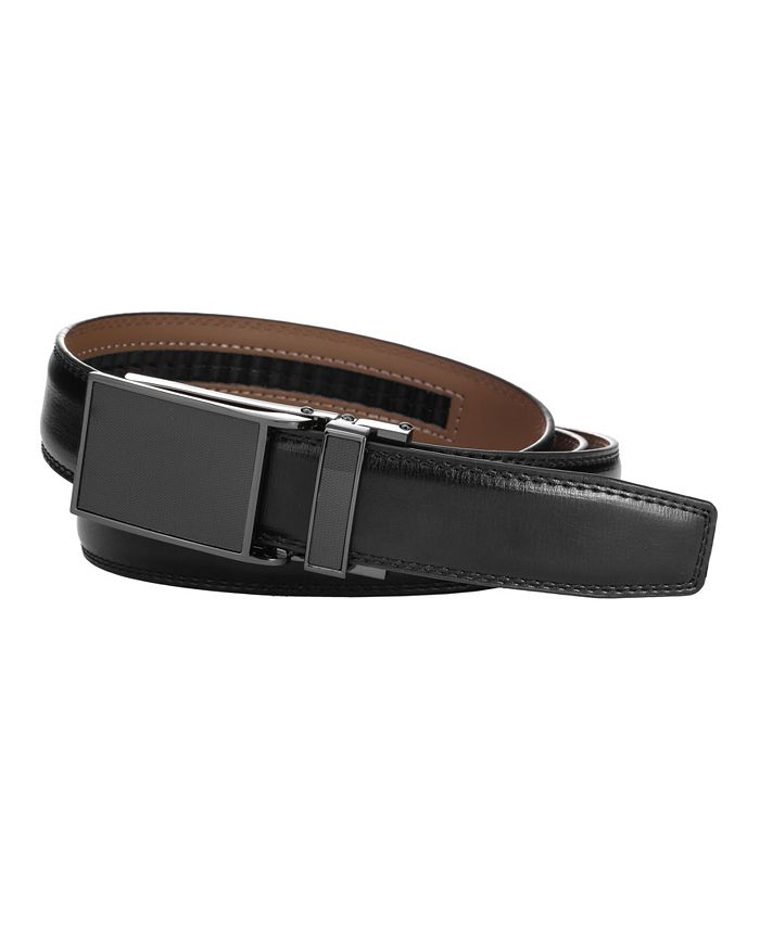 Mio Marino Men's Linxx Designer Ratchet Leather Belt - Macy's