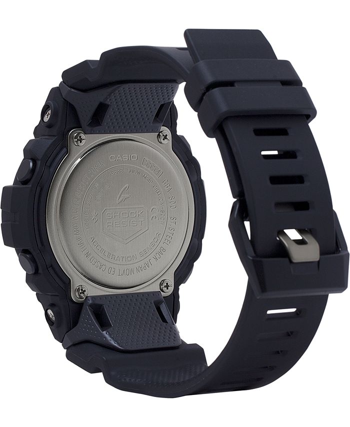 G-Shock Men's Analog-Digital Connected Step Tracker Black Resin Strap ...