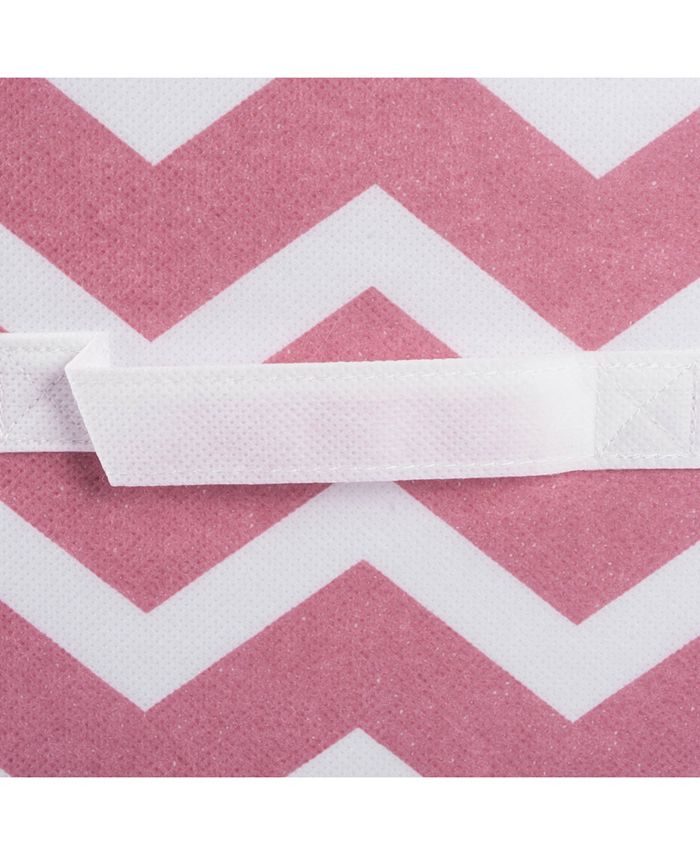 Design Imports Non-woven Polyester Cube Chevron Square Set of 2 - Macy's