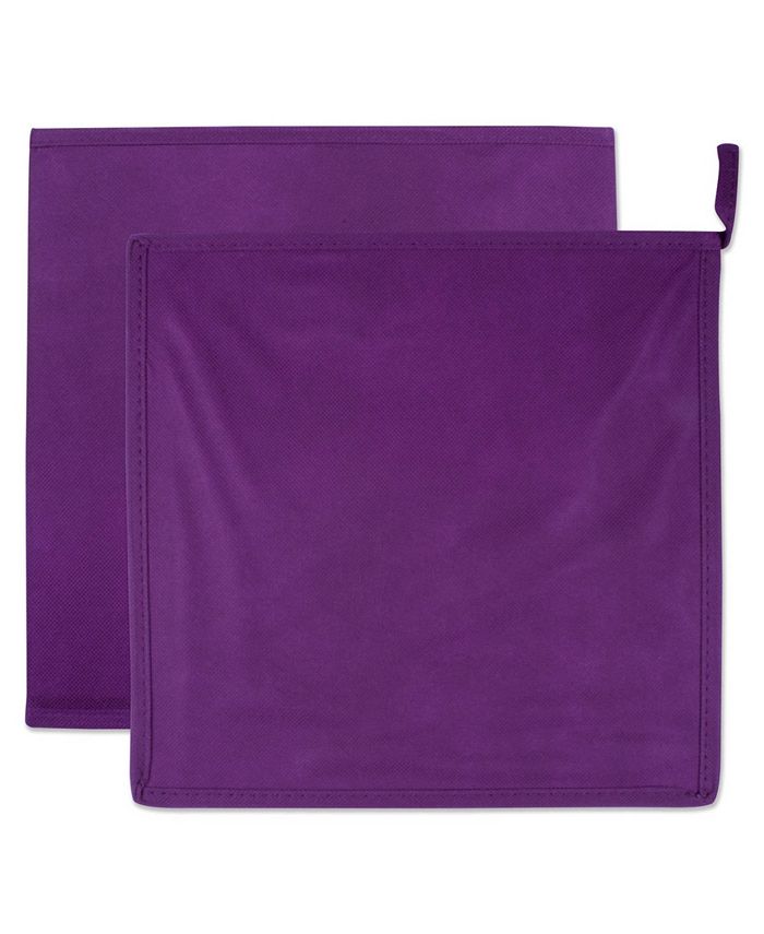 Design Imports Non-woven Polypropylene Cube Solid Square Set of 4 - Macy's
