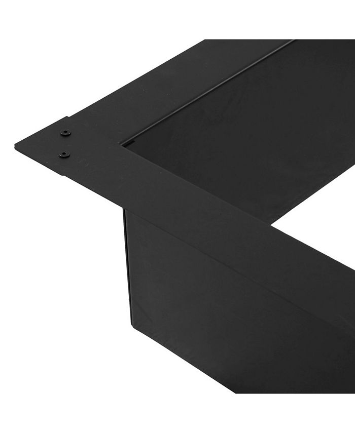 Sunnydaze Decor Large Square Fire Pit Ring Insert DIY Fire pit Rim ...