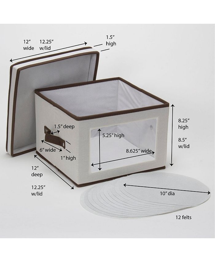 Household Essentials Dinner Plate Storage Box - Macy's