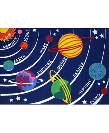 Fun Rugs Fun Time Solar System 19" x 29" Area Rug - Macy's