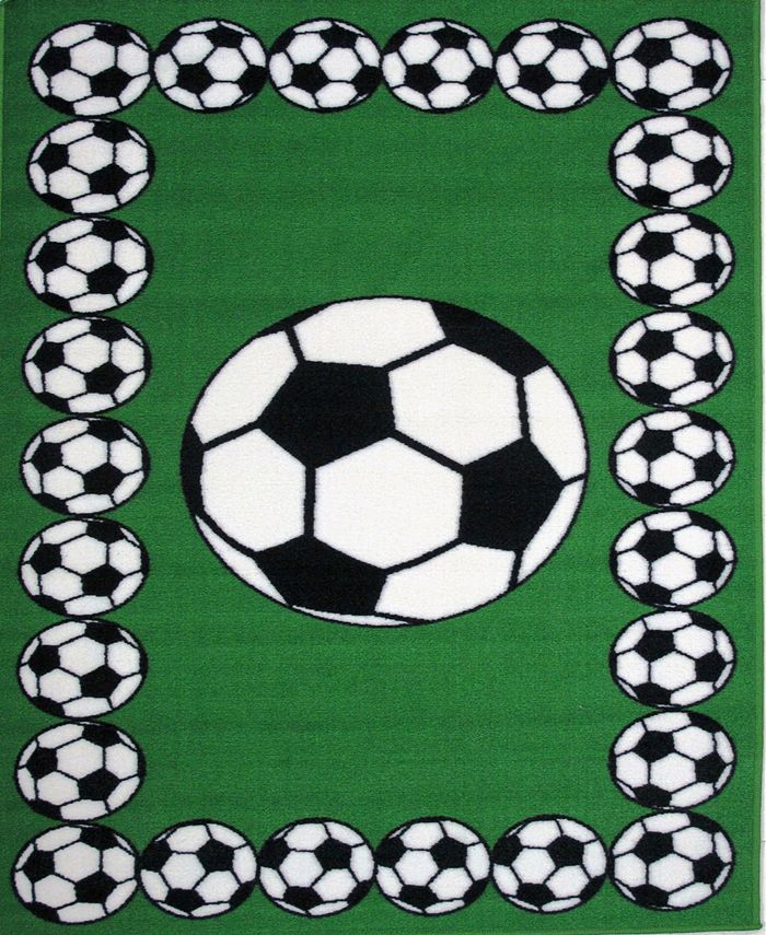 Fun Rugs Fun Time Soccer Time 19" x 29" Area Rug - Macy's