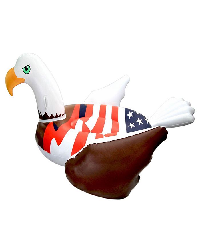 Swimline 90700 Inflatable American Bald Eagle Giant Riding Patriotic ...