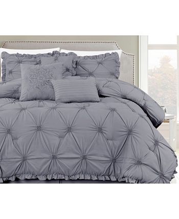 Addy Home Fashions Shabby, Chic 7 Piece Comforter Set, King - Macy's